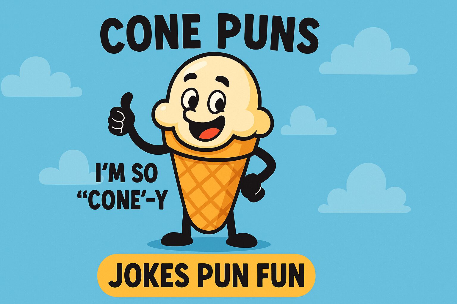 78+ Cone Puns That Will Sprinkle Laughter Your Way