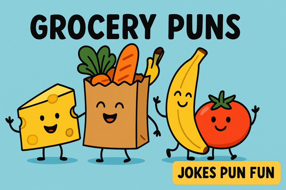 100+ Grocery Puns That Will Make Your Cart Laugh Out Loud