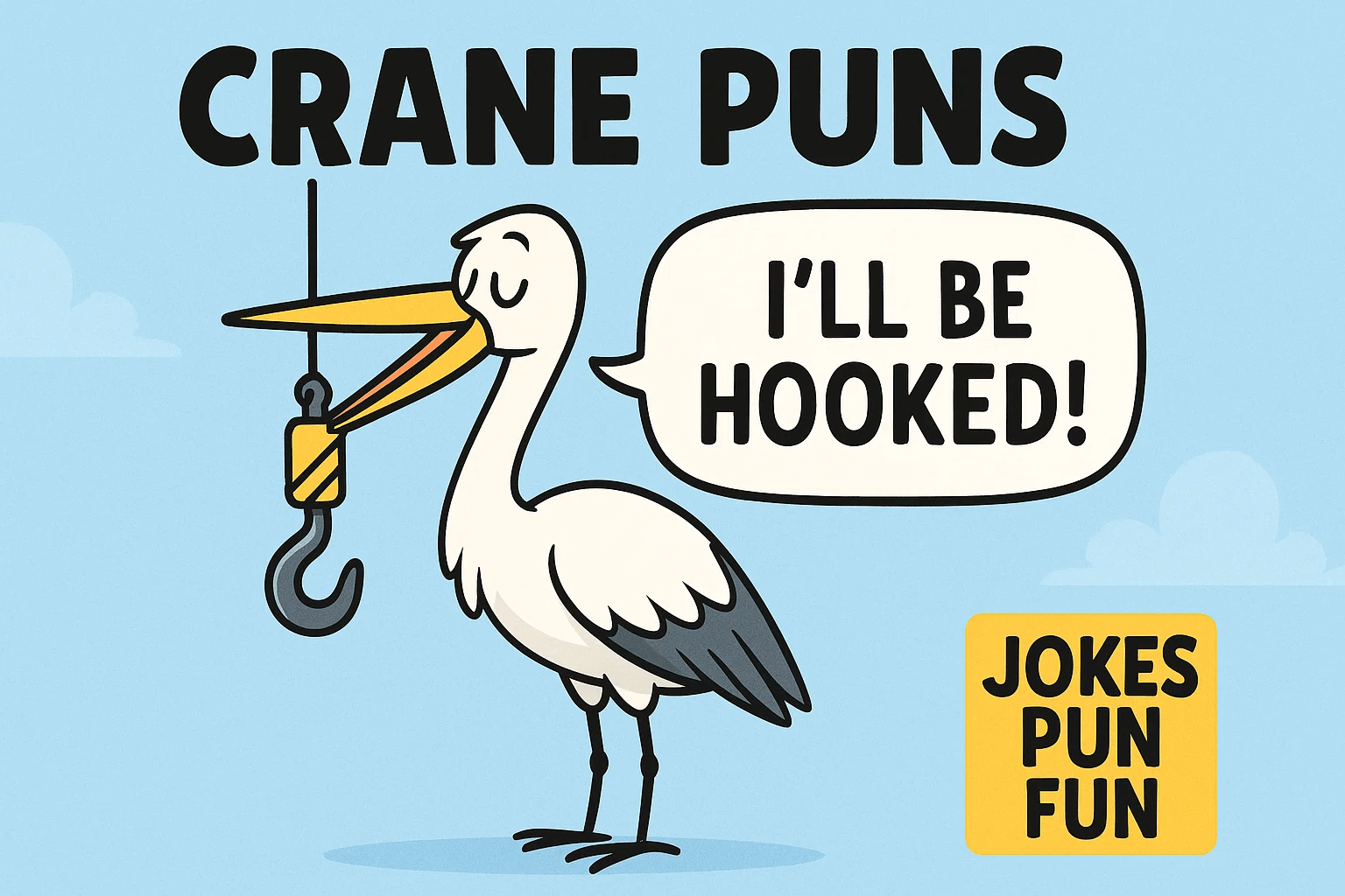 100+ crane puns that will lift your laughter sky high