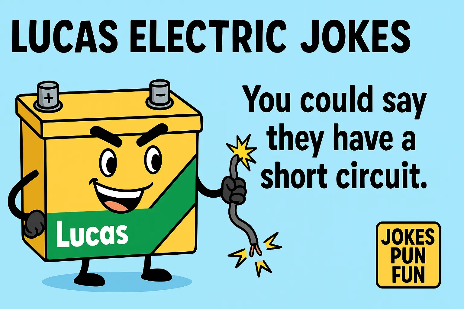 100+ Lucas Electric Jokes that will light up your laugh circuit