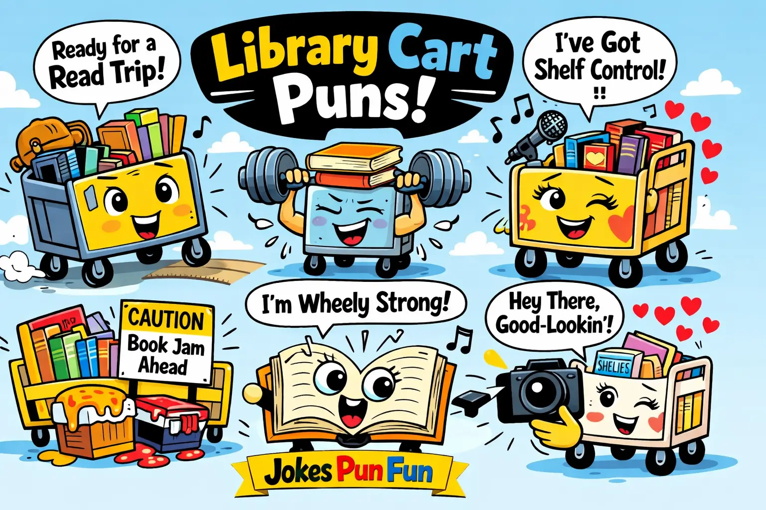 49+ Clever Library Cart Puns to Make You Laugh