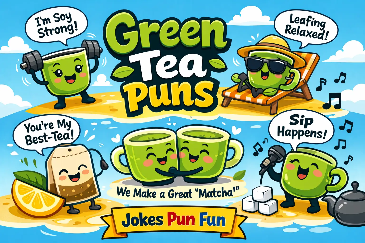 44+ Funny Green Tea Puns That Will Brew Up Your Day