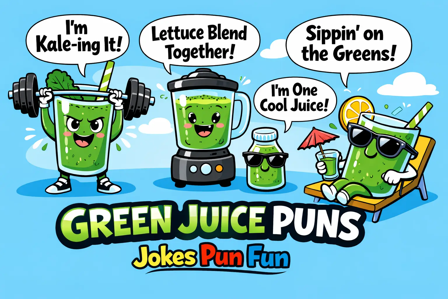 46+ Funny Green Juice Puns to Make You Squeeze with Laughter
