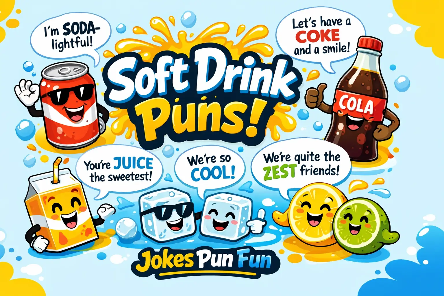 45+ Soft Drink Puns That Will Make You Snort Laugh
