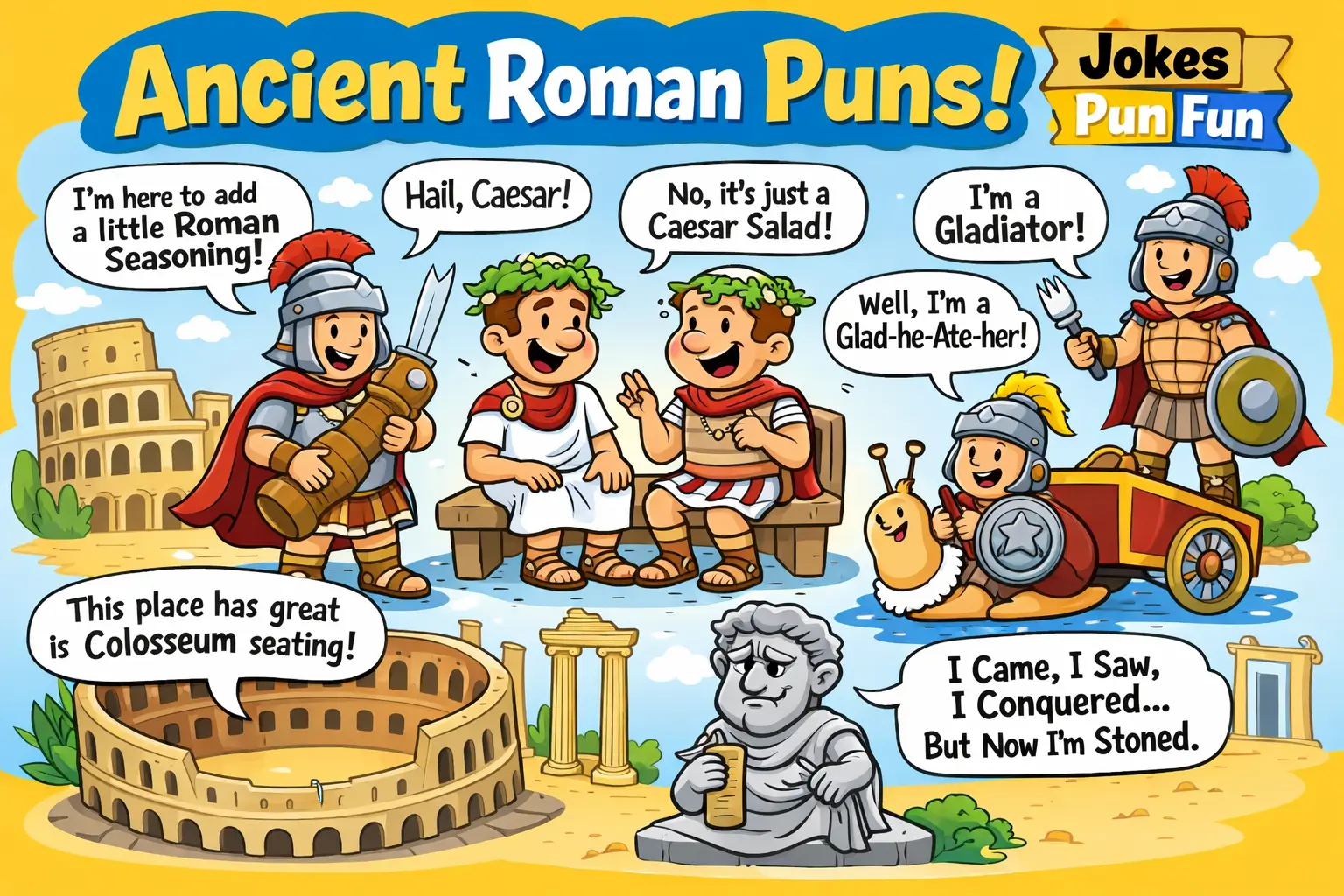 45+ Ancient Roman Puns That Will Make You Like a Gladiator
